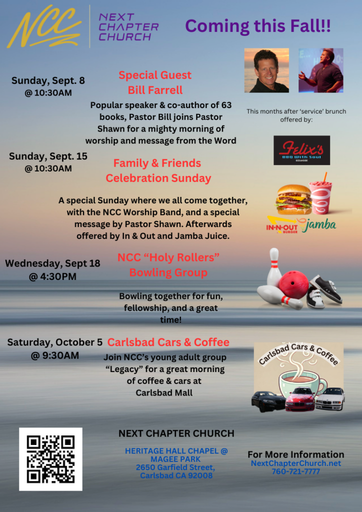 Upcoming Events - Shawn Mitchell - Next Chapter Church